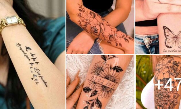 Tatuajes Hermosos De Mariposas Flores Y Frases Para Mujeres