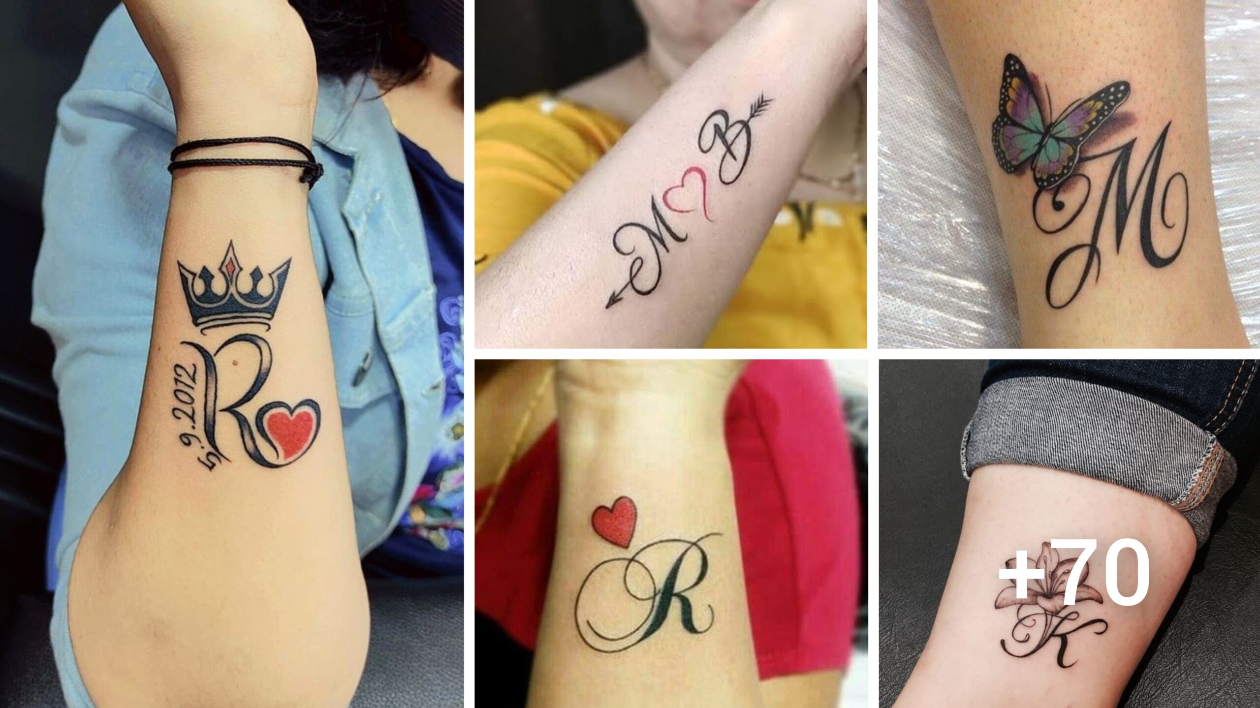 70 ideas Tatuajes de iniciales en bellos estilos y tamaños